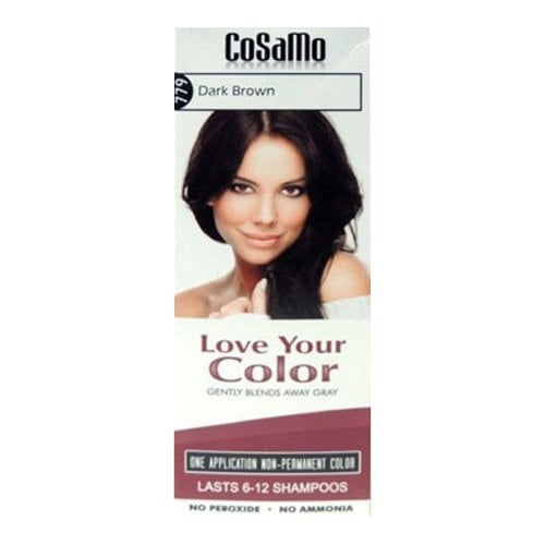 CoSaMo Love Your Color Non Permanent Hair Color, Dark Brown, 1 Count ...