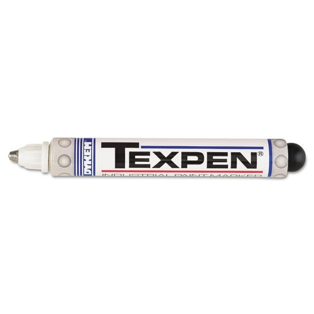 DYKEM TEXPEN Industrial Paint Marker Pen Medium Tip White 16083 ...
