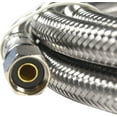 HQRP Universal Premium Braided Stainless Steel Refrigerator/Ice Maker ...