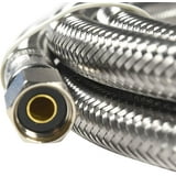 HQRP Universal Premium Braided Stainless Steel Refrigerator/Ice Maker ...