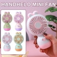 Agiufgs Handheld Mini Fan USB, Portable Cooling Fan with Cute Bunny ...