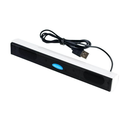 USB Powered Computer Speaker Sound Bar for Space Saving Slim PC Laptop ...