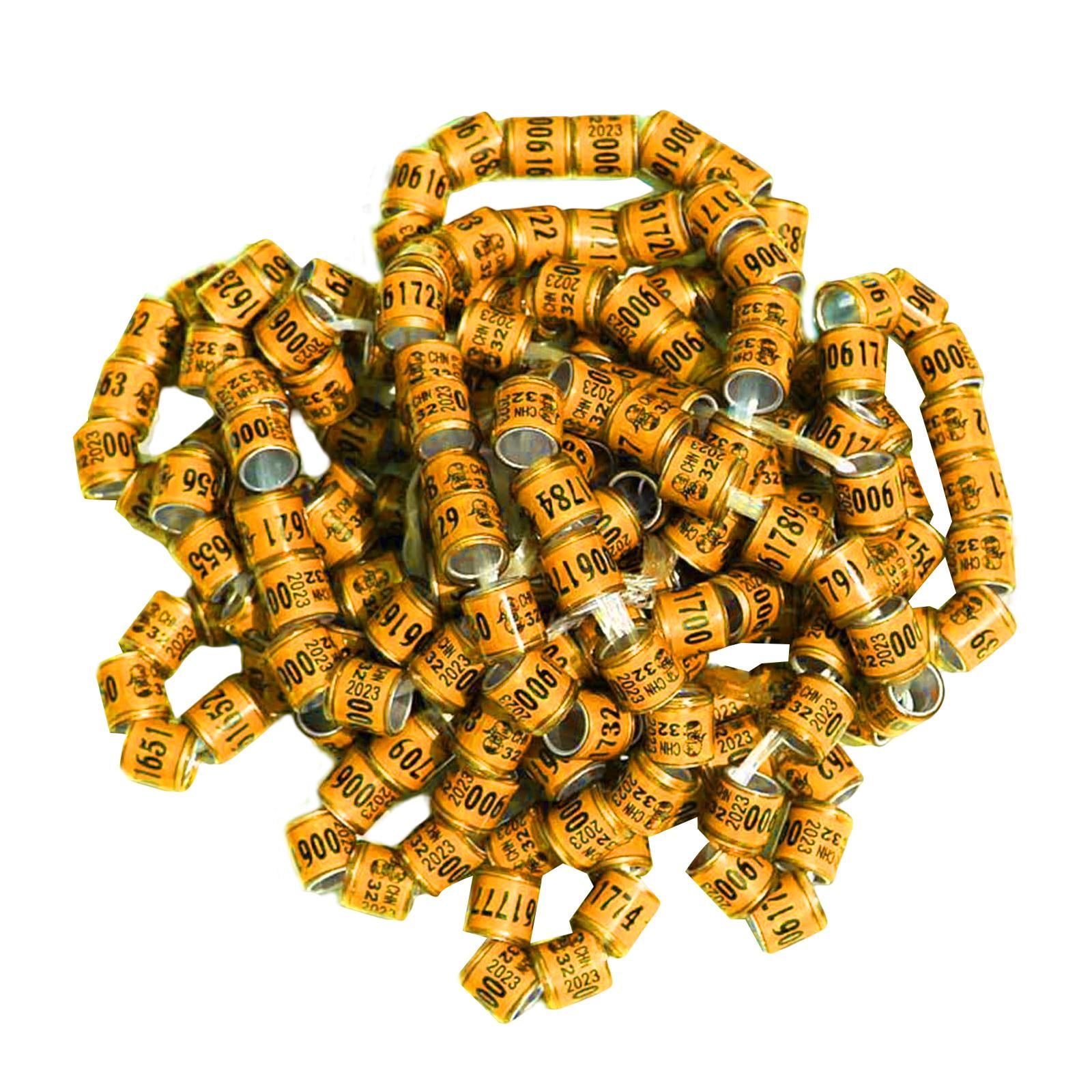 50x Reusable 2023 Aluminium Racing Leg s Numbered 8mm Dove Foot Bands ...