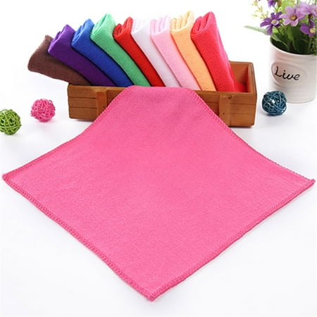 10Pcs Practical Durable Soft Ultra Thin Fiber Cotton Face Hand Cloth ...