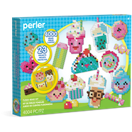 Perler 4,000 Bead Tray With Idea Book and Pegboard, Ages 6 and Up, 4003 ...
