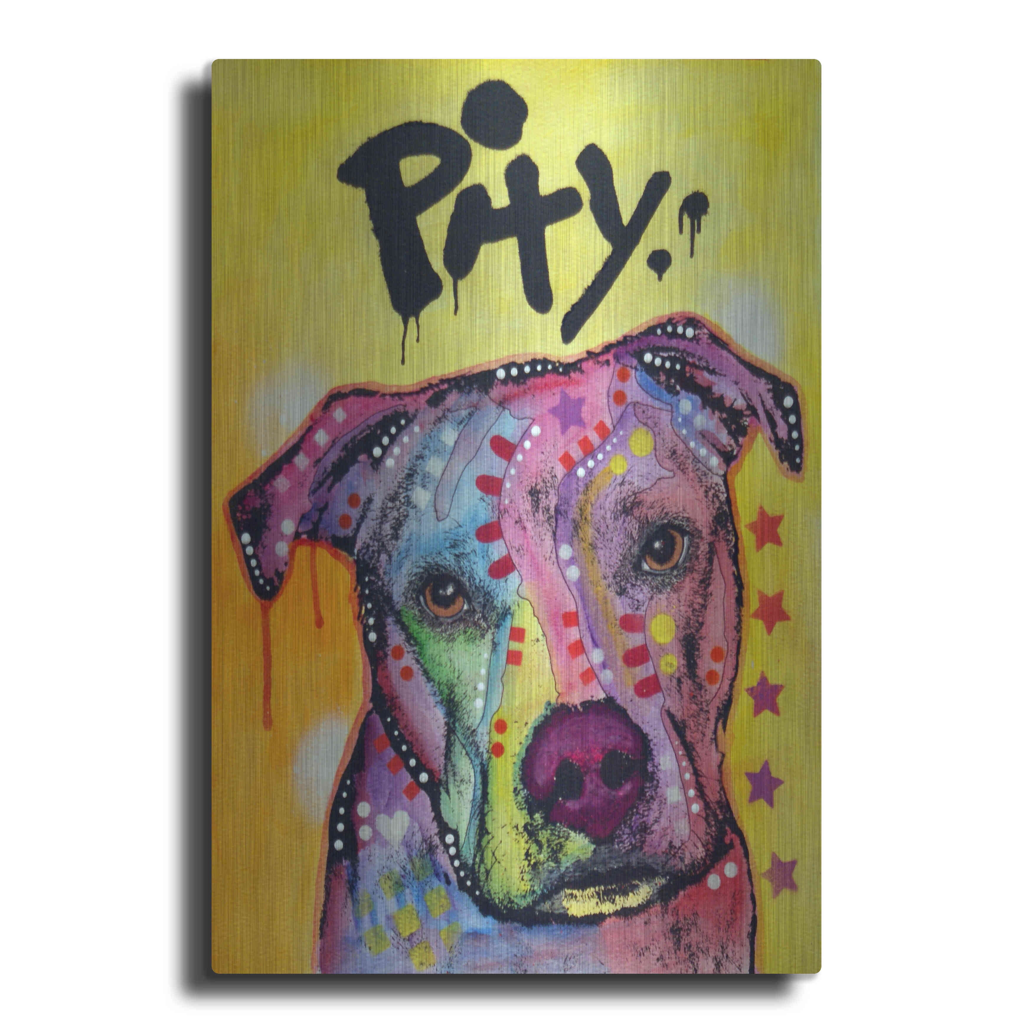 Luxe Metal Art 'Pity II' by Dean Russo, Metal Wall Art, 24"x36 ...