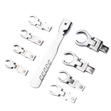 Vrorvz Metric Open Head Ratcheting Wrench Set with 72 Teeth Adjustable ...