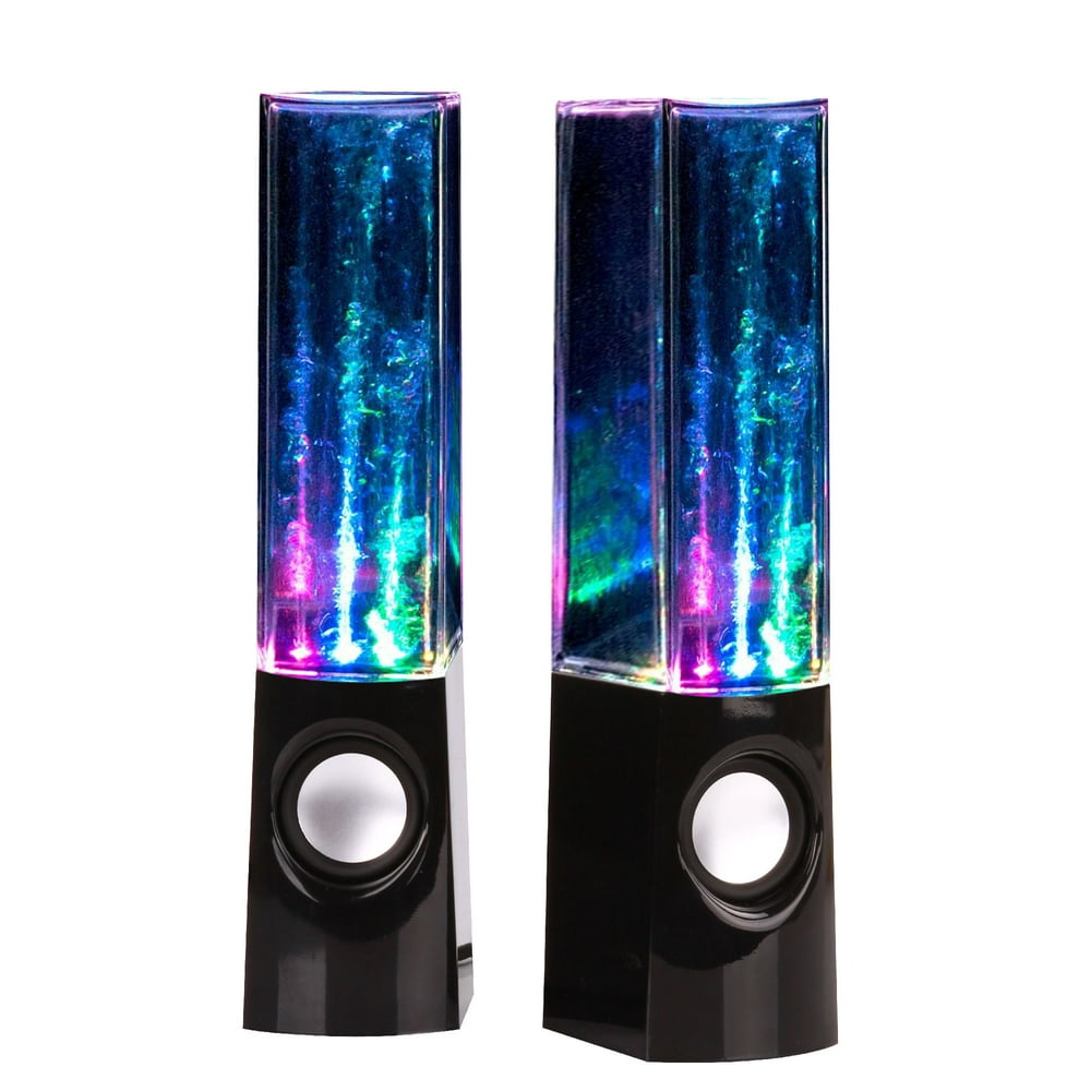 Bolan Plug & Play Multi-Color Illuminated Dancing Water Speaker Light ...