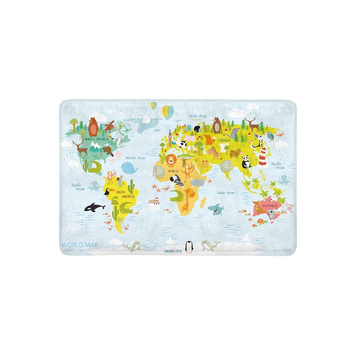 Map Of The World Floor Mat | Floor Roma