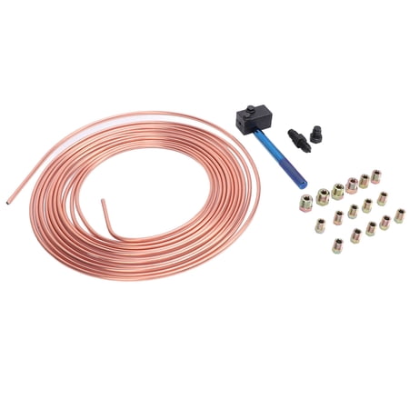 Brake Line Tubing Coil Kit, Flexible 3/16in X25ft Easy Bending Brake ...