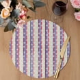 American Flag Round Placemats Set of 6 USA Independence Day Star ...