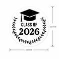 100 Pack Graduation Stickers Class of 2026, Silver Decals for Party ...