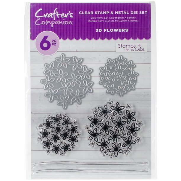Crafter's Companion Stamps by Chloe Stamp & Die Set 3D Flowers ...