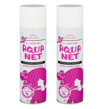 2 Pack Aqua Net Extra Super Hold Professional Hair Spray, Unscented, 11 ...