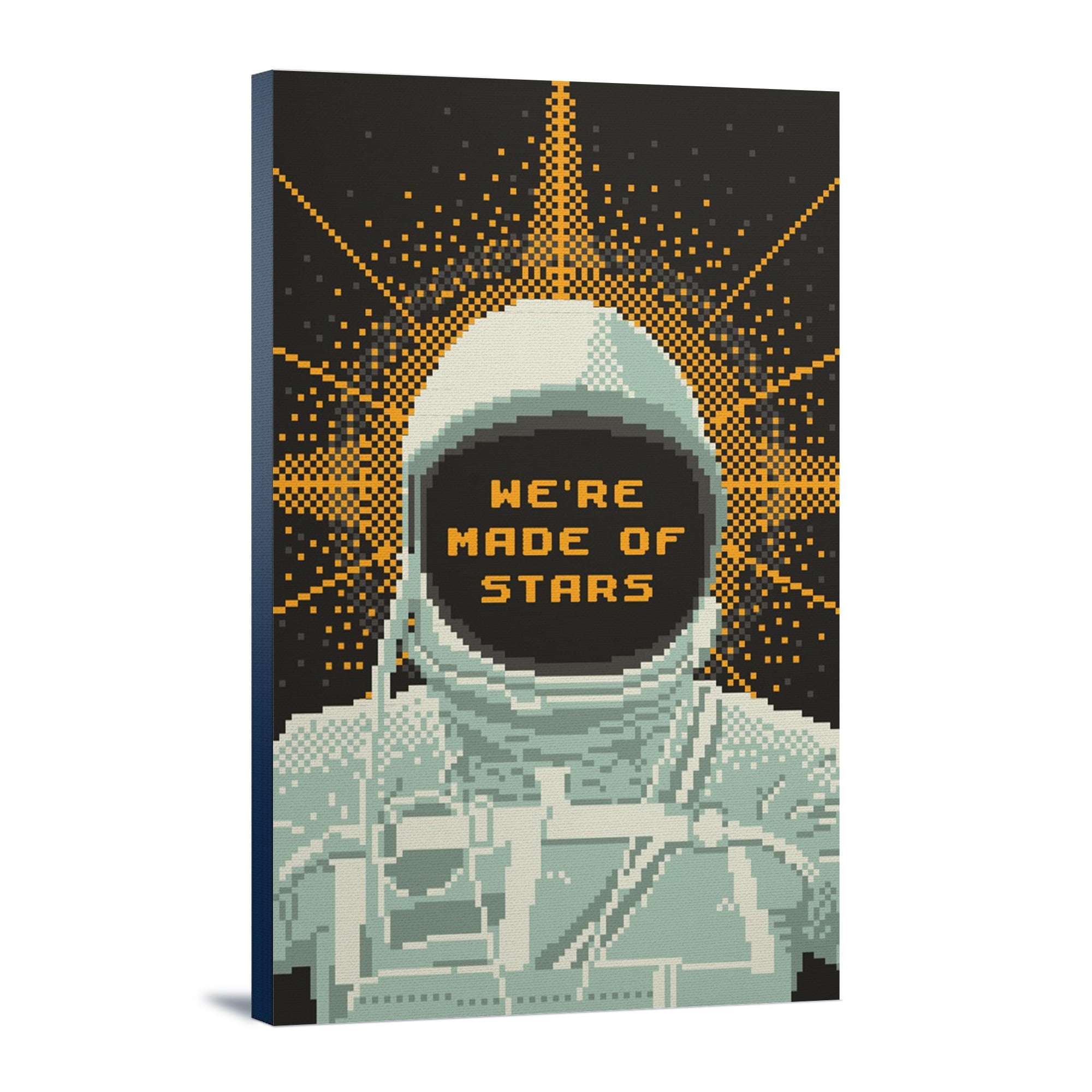 8-Bit Space Collection, Astronaut, We Are Made Of Stars, (12x18 Wrapped ...
