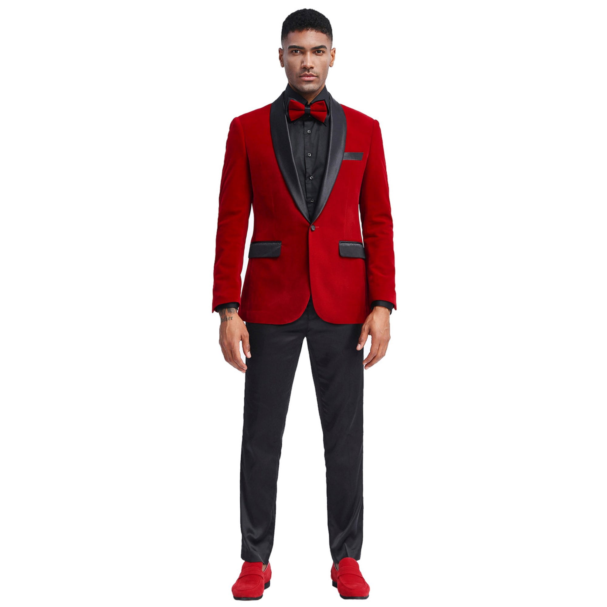 TZ Men's Premium Red Suit & Tuxedo Prom Blazer Jacket - Walmart.com