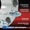 MOCA AUTOPARTS 4PCS 1.5"(38mm) Wheel Spacers 5x5.5" to 5x5.5" with ...