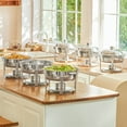Wilprep 6 Pack Chafing Dish Buffet Set, 5QT Stainless Steel Catering ...