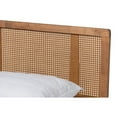 Baxton Studio Romy Vintage French Inspired Platform Bed with Synthetic ...