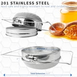 VIVO Honey Strainer, Double Sieve, Stainless Steel Filter, 10 Inch ...