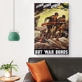 Buy War Bonds - WW2 Propaganda Canvas Printing Art Poster for Living ...