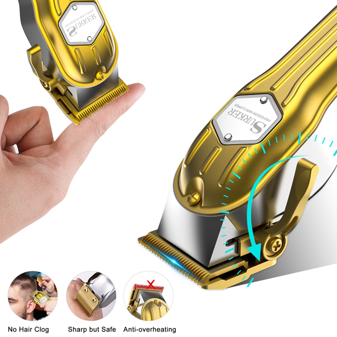 Buy Surker Men's Professional Hair Clippers Cordless Barber Hair Cut ...