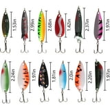 Fishing Spoon Spinner Baits Lures Kit,30pcs Hard Metal Fishing Spoons ...