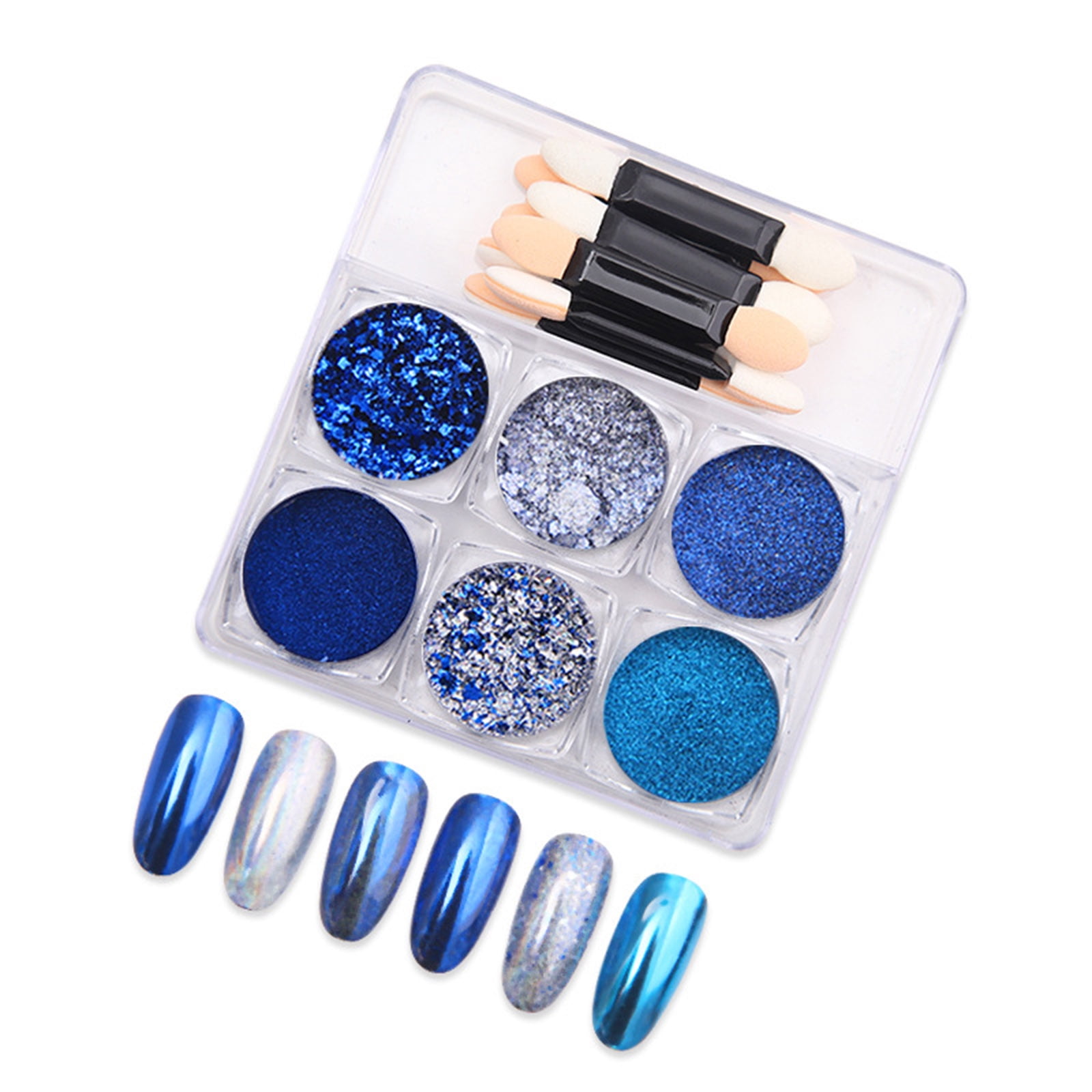 Click here for Pepisky Nail Powder Glitter Set With Brushes Nail... prices
