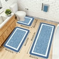 BAOPAI 3-Piece Bathroom Rugs Set with U-Shaped Toilet Mat Super ...