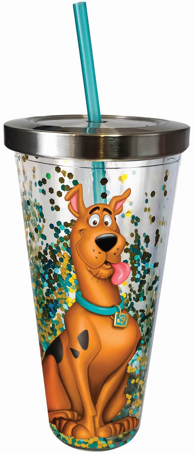 SPOONTIQUES 21344 SCOOBY DOO GLITTER CUP W/STRAW - Walmart.com