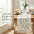 Unique Bargains Long Washable Floral Table Runner for Dining Decor ...