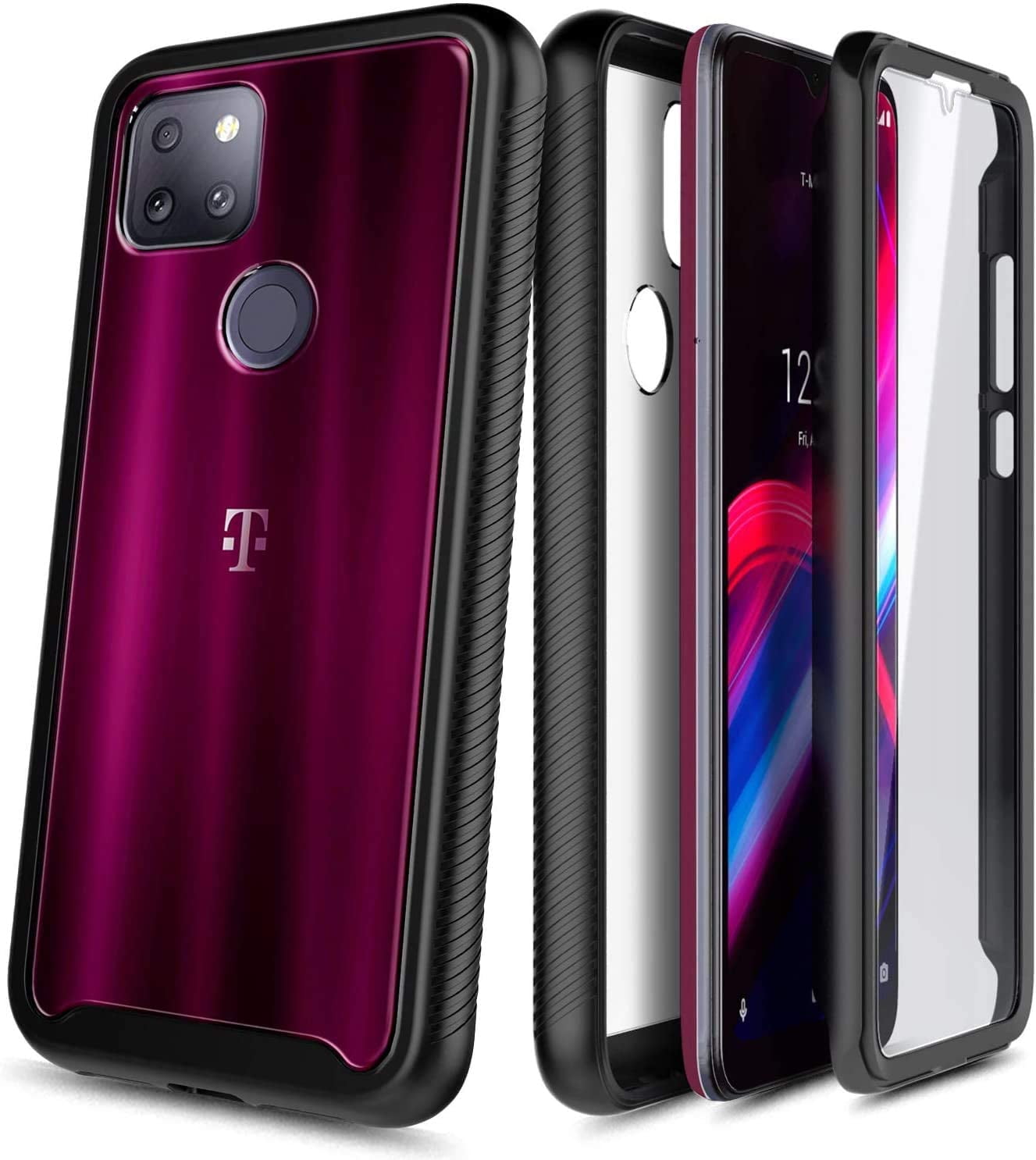 For T-Mobile REVVL 5G Case, with Built-in Screen Protector, Nagebee ...
