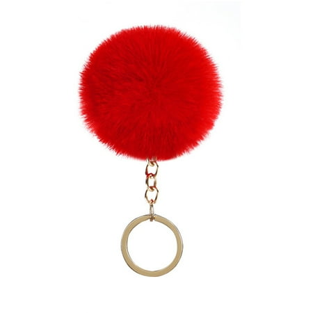 relayinert Fuzzy Ball Supple Comfortable Lovely Key Rings Adorable ...