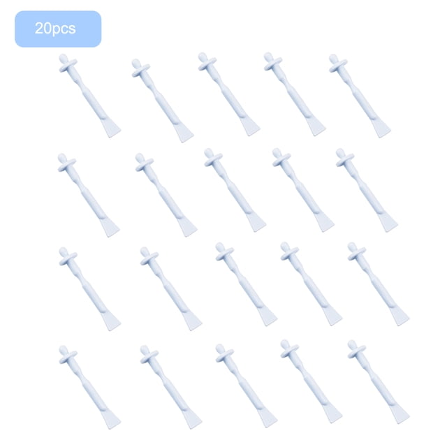 BlueZOO 2-in-1 Multi-Use Beauty Wax Sticks, 20-Pack: ABS Material White ...