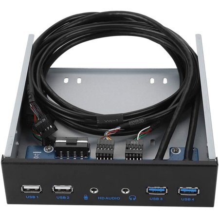 Wendry 5.25 inch Front Panel USB Hub with USB 3.0 + USB 2.0 19PIN HD ...