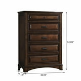 Roundhill Furniture Broval 5 Drawer Chest - Walmart.com