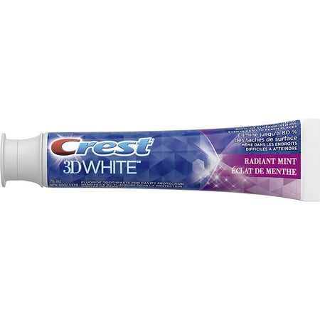 Crest 3D White, Whitening Toothpaste Radiant Mint, 115 Milliliters | Walmart Canada