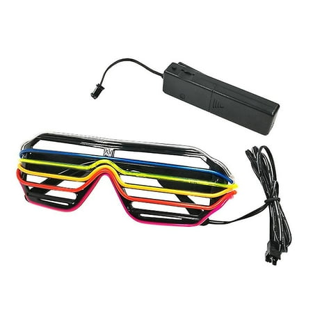 Colorful Led Glasses El Light Up Shades Flashing Rave Costume Mask ...