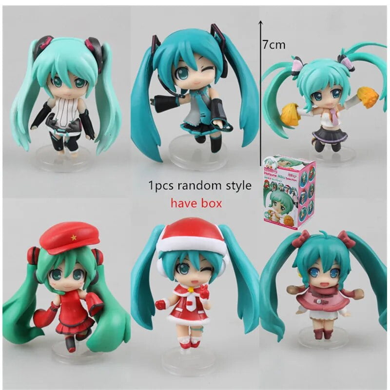 Figura de acción Hatsune Miku Arco Iris Latino 15cm Kawaii cantante PVC ...
