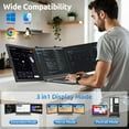 Dual Laptop Screen Extender, 14" 1080P IPS Portable Triple Monitor for ...