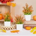 4 Fall Mini Artificial Greenery Potted Fall Decorations for Decor ...