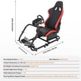 JustSmart Heavy Duty Racing Simulator Cockpit Gaming Chair Round Tube L ...