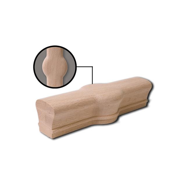 6010 Series Solid Wood Handrail Fitting Tandem Cap, Red Oak - Walmart.com
