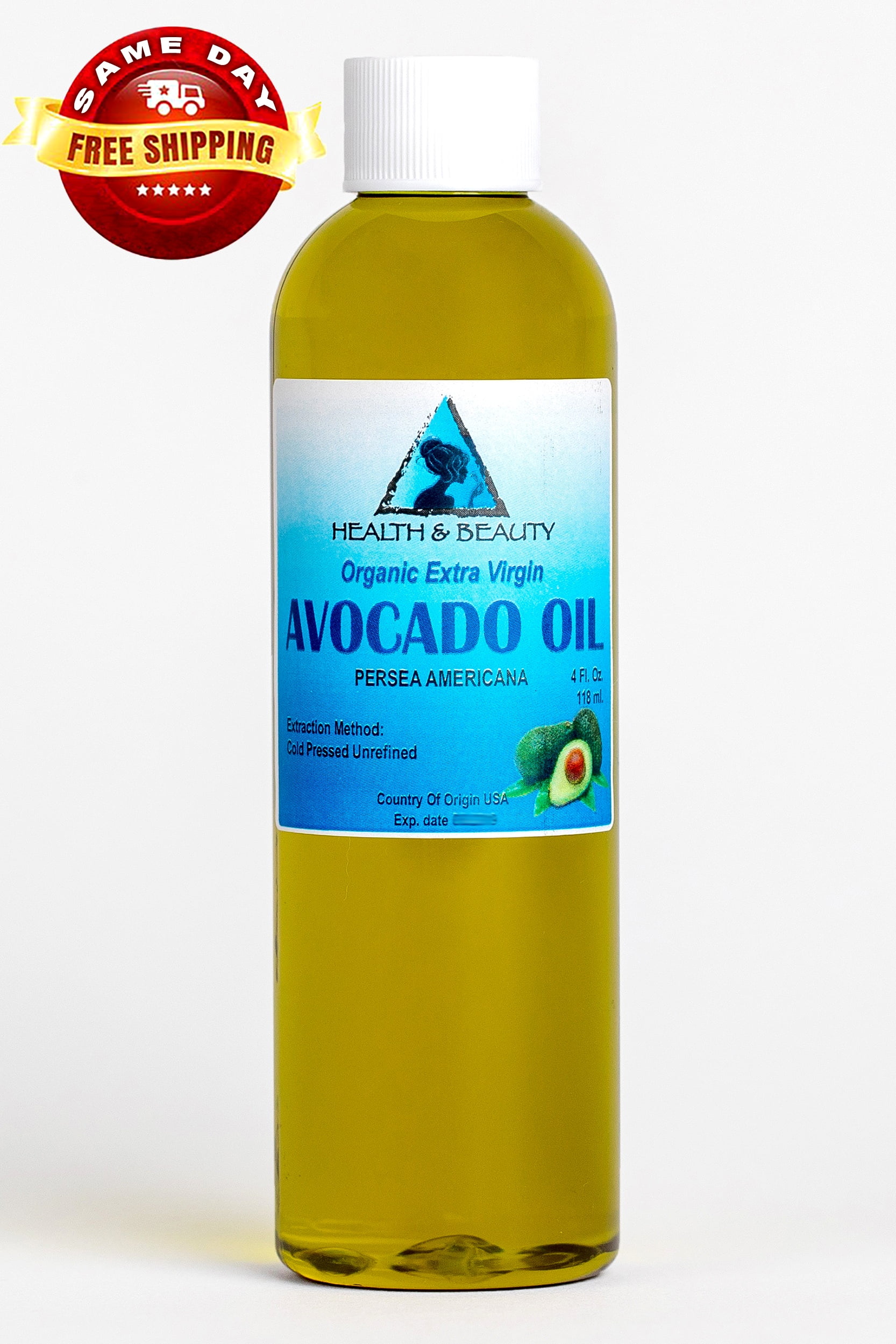 Avocado Oil Extra Virgin Organic Unrefined Cold Pressed Raw Natural ...