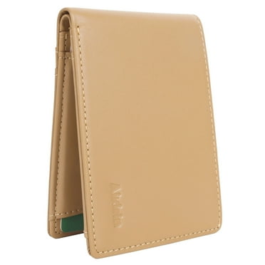 Slim Minimalist Genuine Leather RFID Blocking Wallet for Men & Women ...