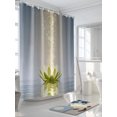 Abstract Green Lotus Shower Curtain 54"W x 78"L Modern Star Floral Lake ...
