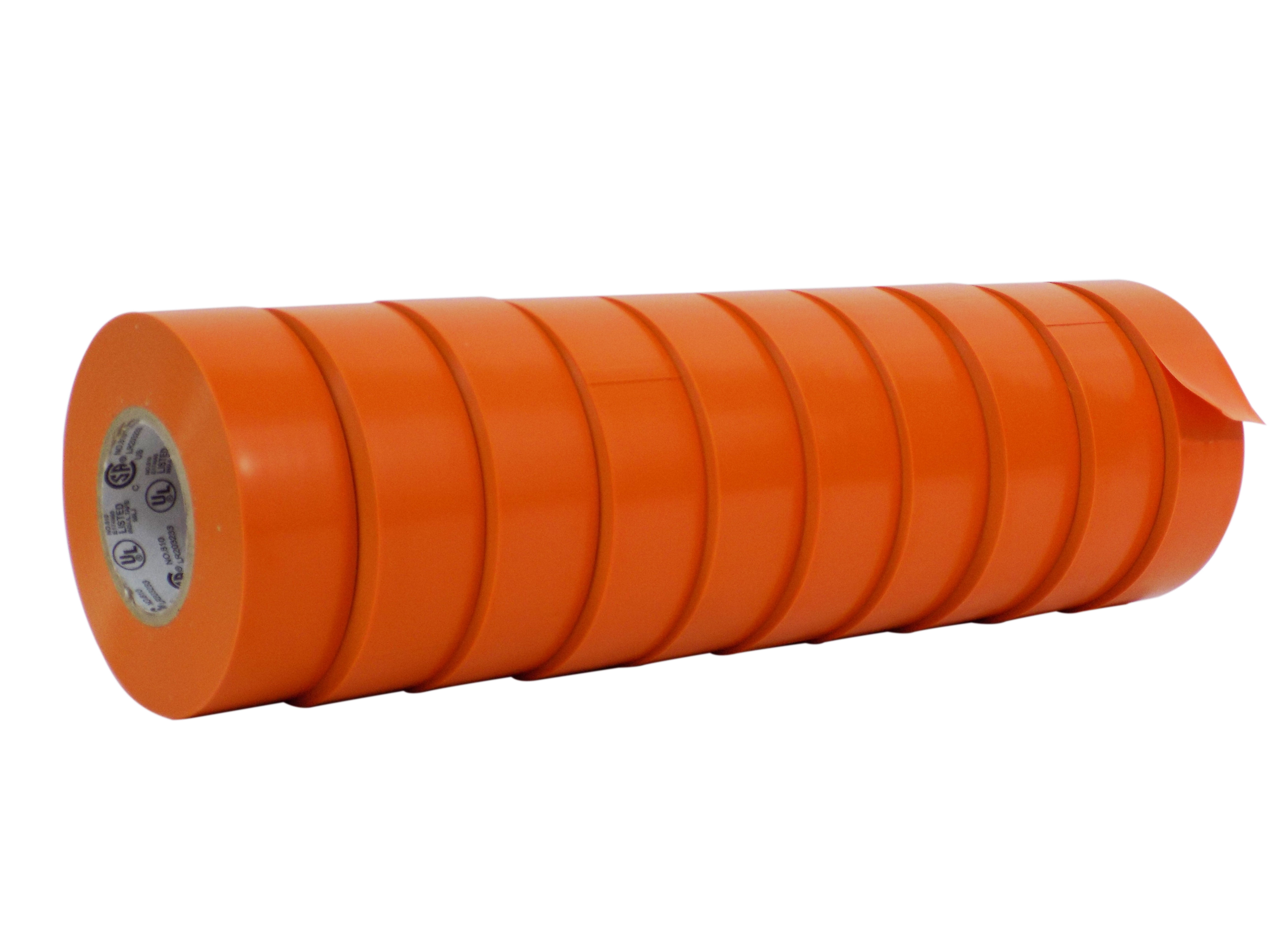 WOD Tape Orange Electrical Tape General Purpose 1 in. x 66 ft. High ...