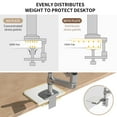 Ergomaker White Steel Monitor Mount Reinforcement Plate for Thin, Glass ...