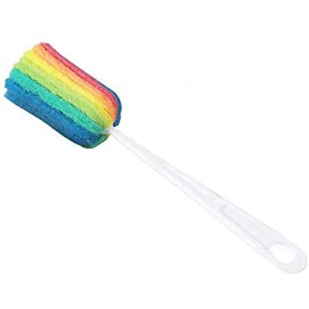 10 Pieces Sponge Bottle Brush with Long Handle Soft Sponge Bottle ...