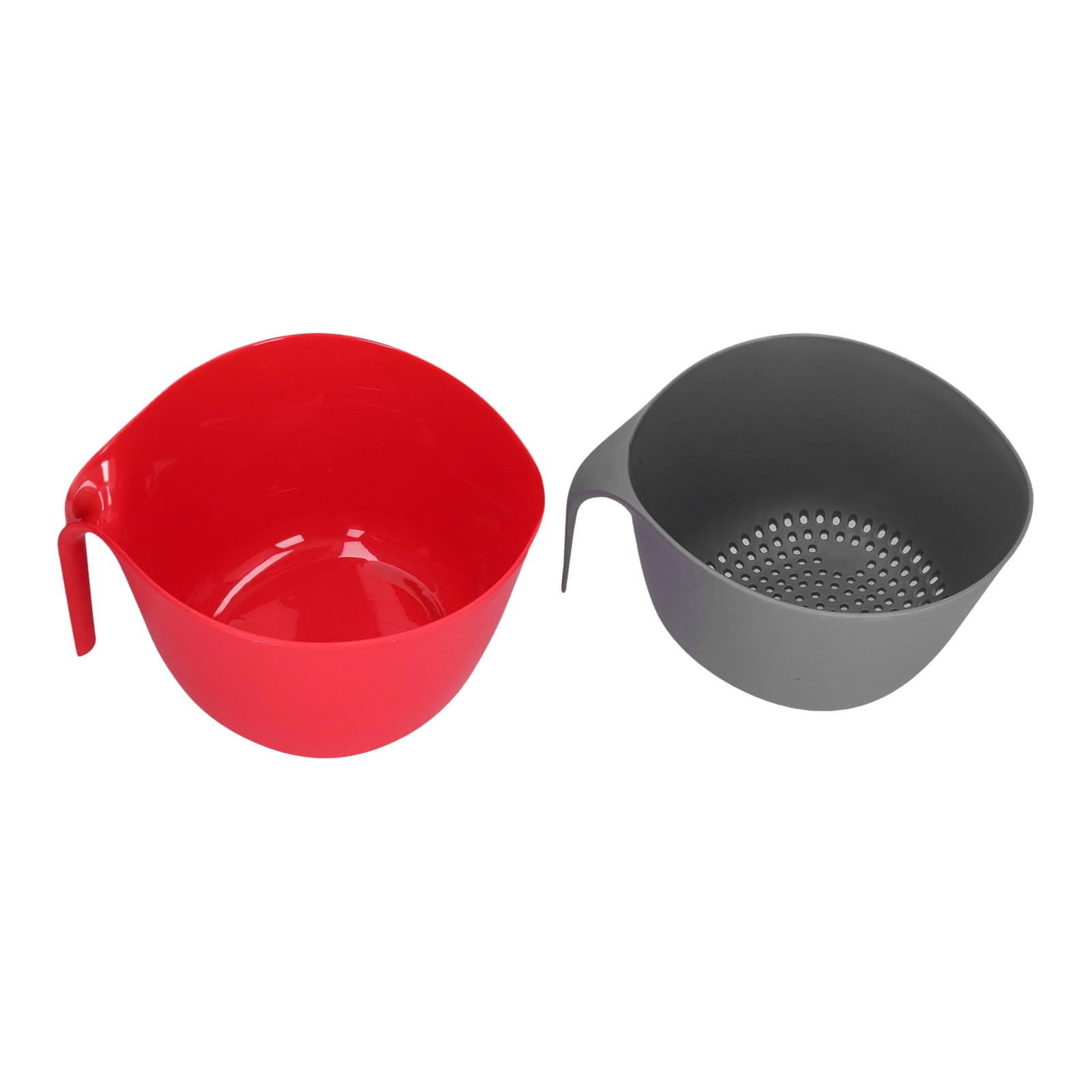 Red plastic colander store